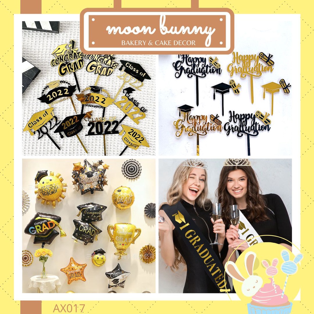 Happy Graduation Cake Topper Convo Graduation Bouquet Decoration 2025 ...