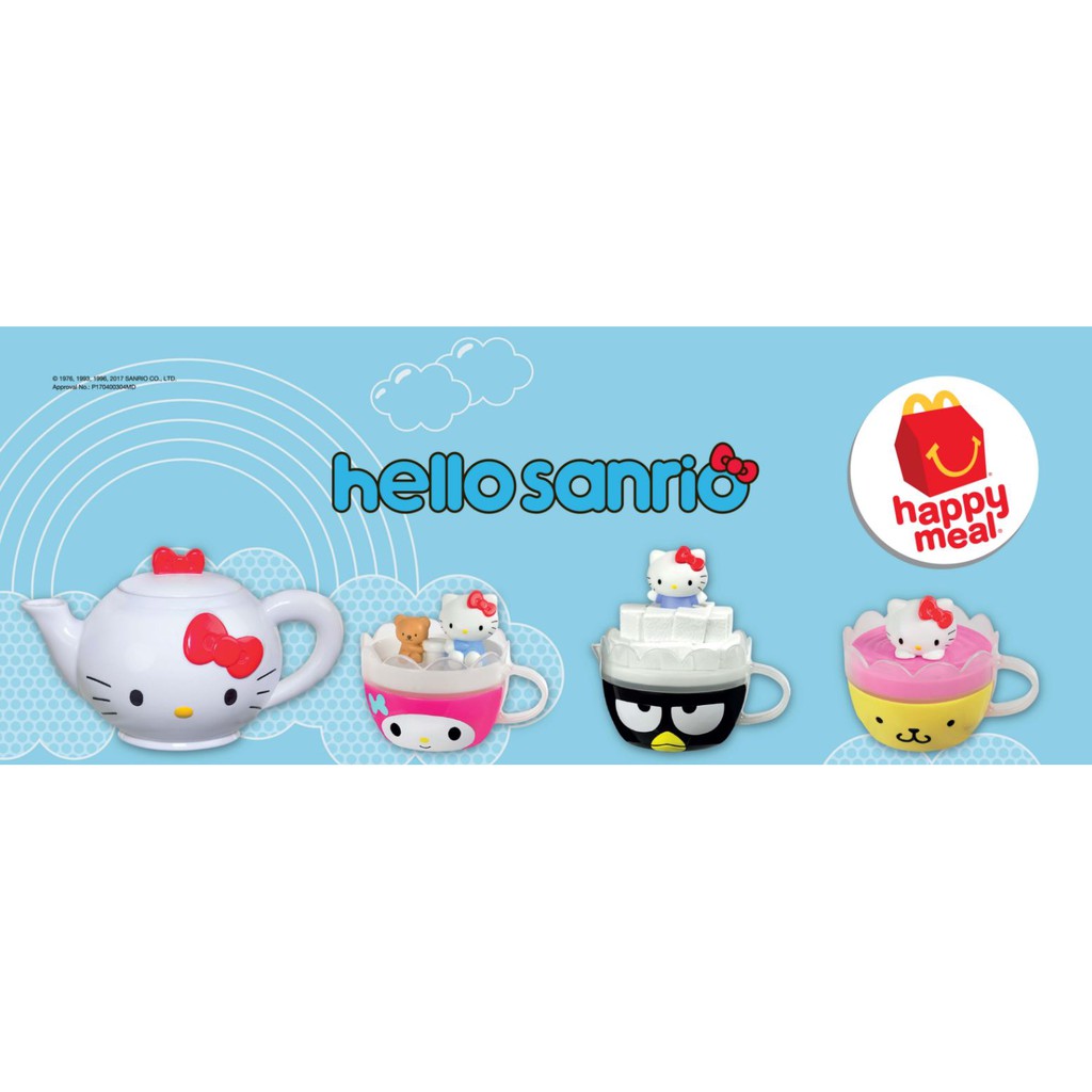 Mcdonald's Hello kitty teapot and cup set (4 items) | Shopee Malaysia