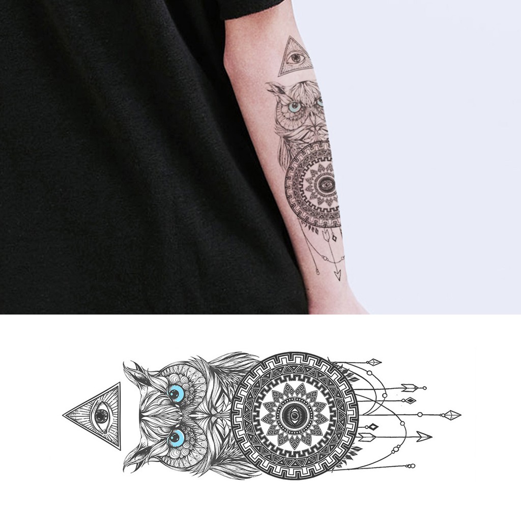 Temporary tattoo - Owly tribe | Shopee Malaysia