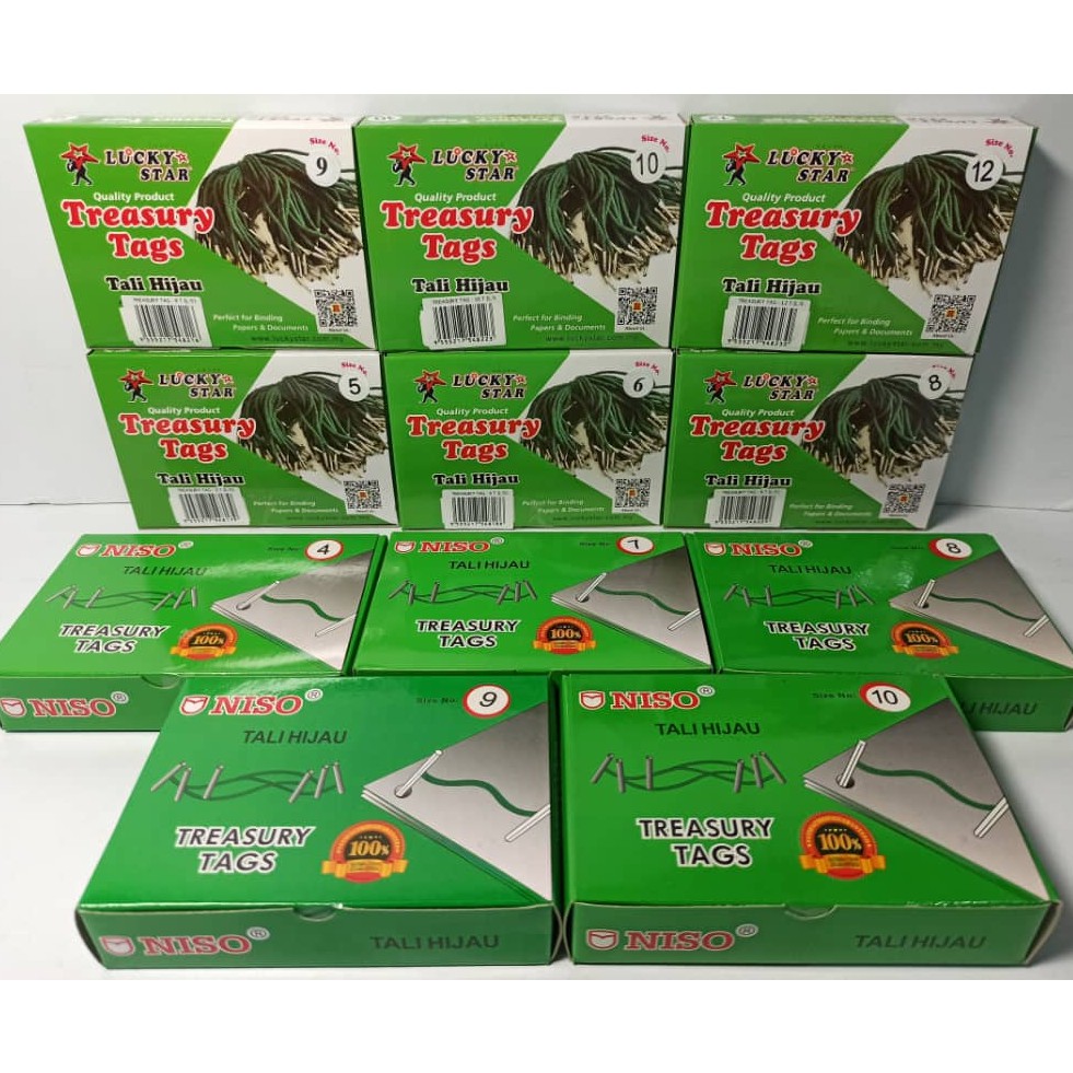 Lucky Star & Aplus Treasury Tag/Tali Hijau (T4,T5,T6,T7,T8,T9,T10,T11 ...