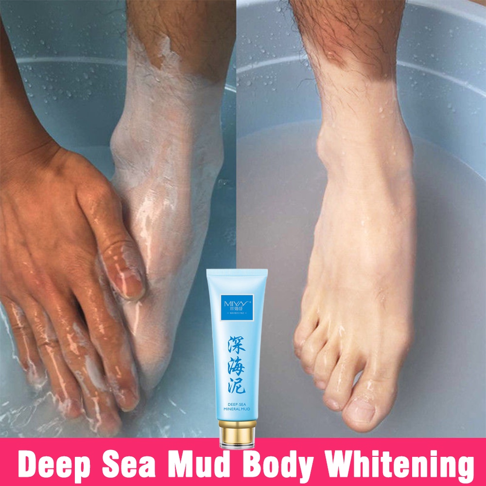 Krim putih Pemutih Badan Whitening Cream deep sea mud Fast Whitening ...