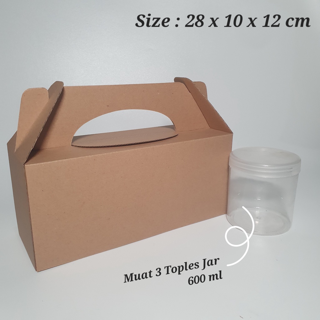 Cardboard Dus 3 Jars Jar Cylinder Tube 600ml 800ml Gift Box | Shopee ...