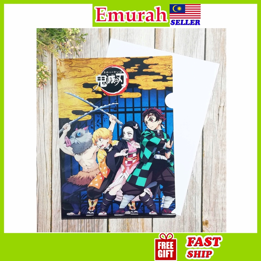 ANIME A4 Size Clear File Folder Jujutsu Demon Slayer Among us | Shopee ...