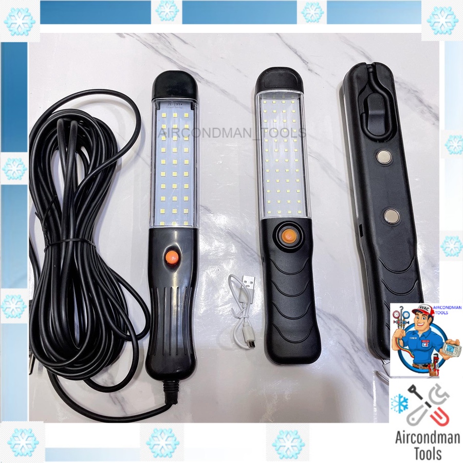 PORTABLE led chargeable working man light workshop light led lamp wired ...