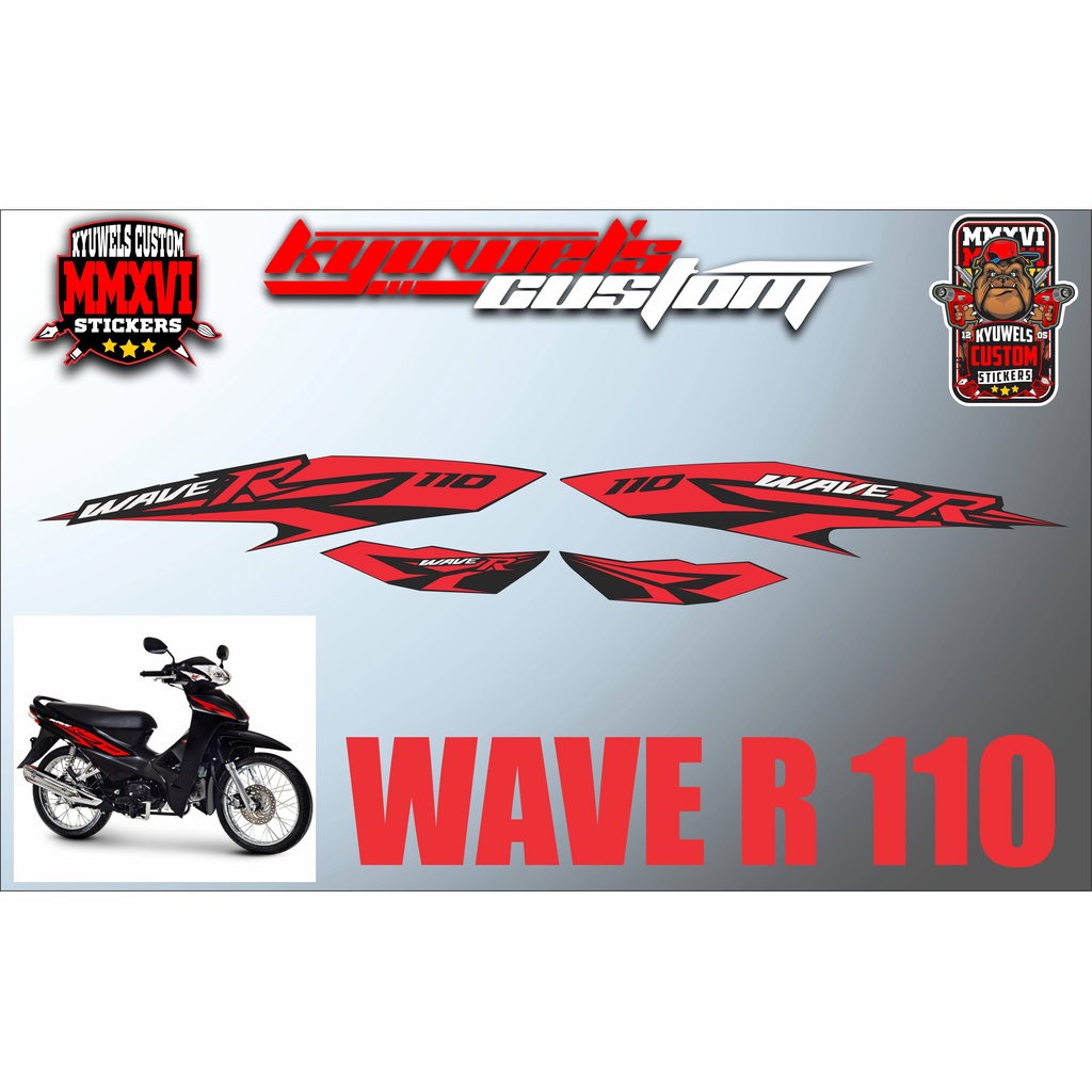 HONDA WAVE R 110 decals | Shopee Malaysia