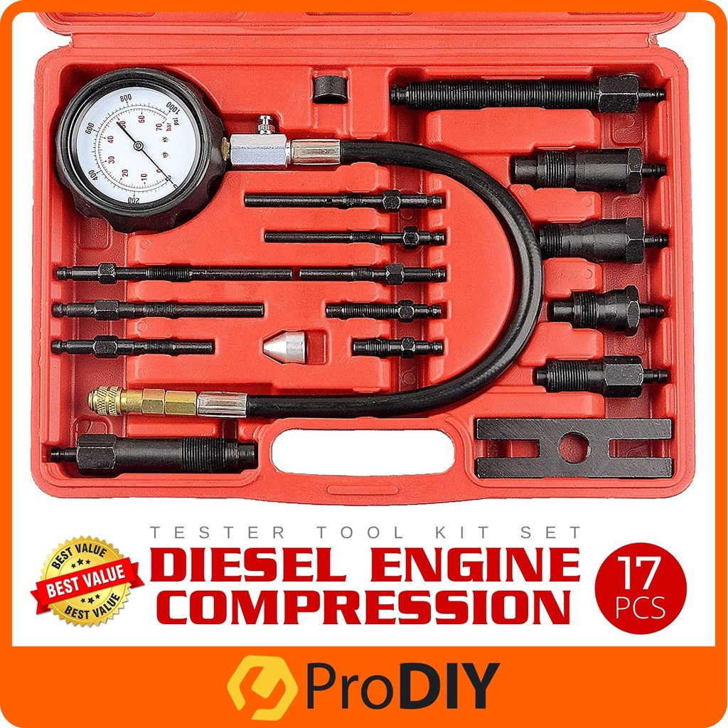 17pcs Full Range Diesel Engine Cylinder Detection Table Compression ...