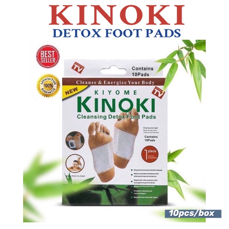 【READY STOCK MALAYSIA】1BOX 10PCS Kinoki Cleansing Detox Foot Pads Detox ...