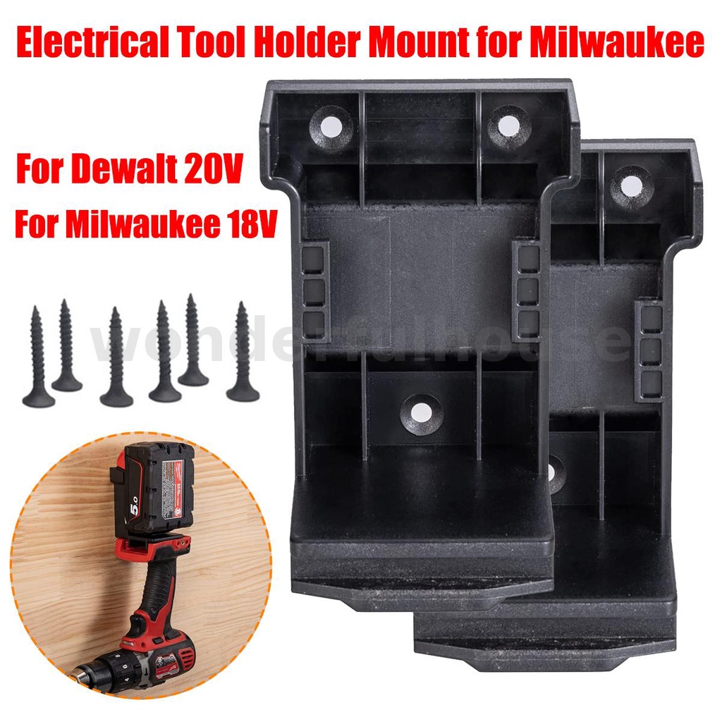 Battery Adapter Connector Dock Holder for Dewalt 20V for Milwaukee 18V ...