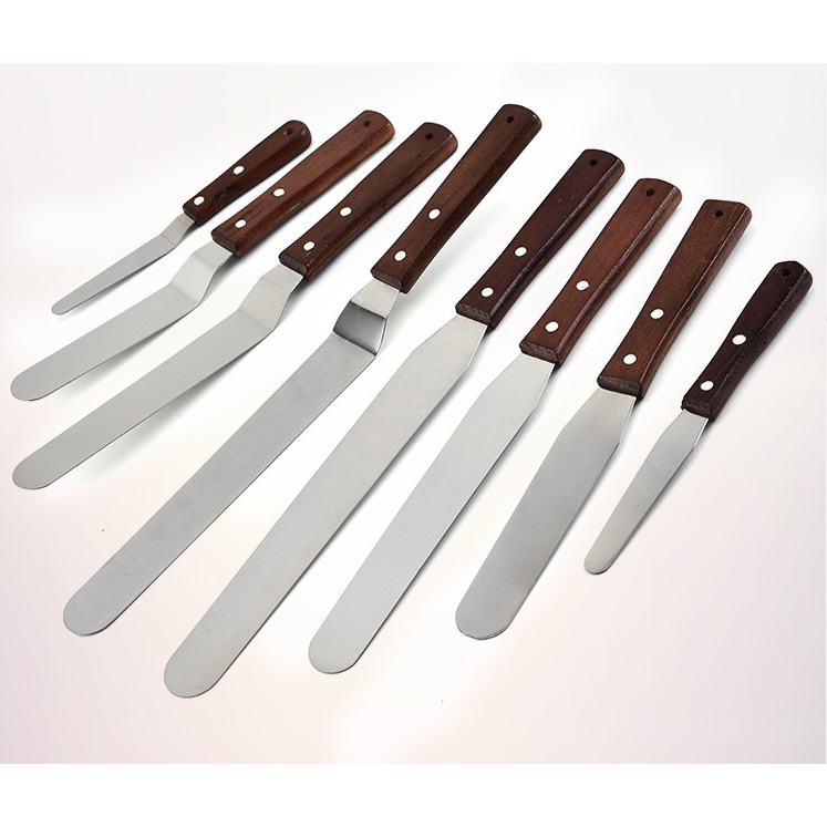 Cake Spatula Stainless Steel Butter Cream Frosting 4/6/8/10 Inch ...