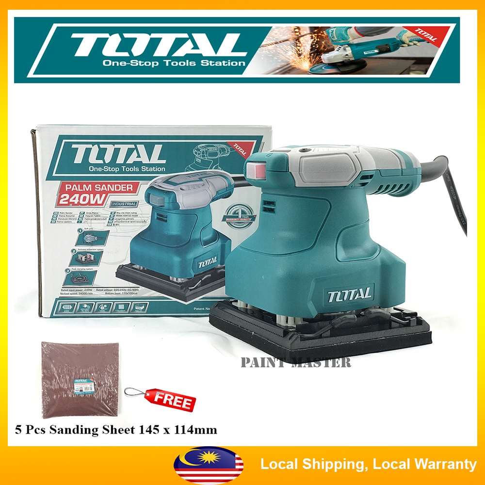 TOTAL PALM SANDER 240W TF2231106 | Shopee Malaysia