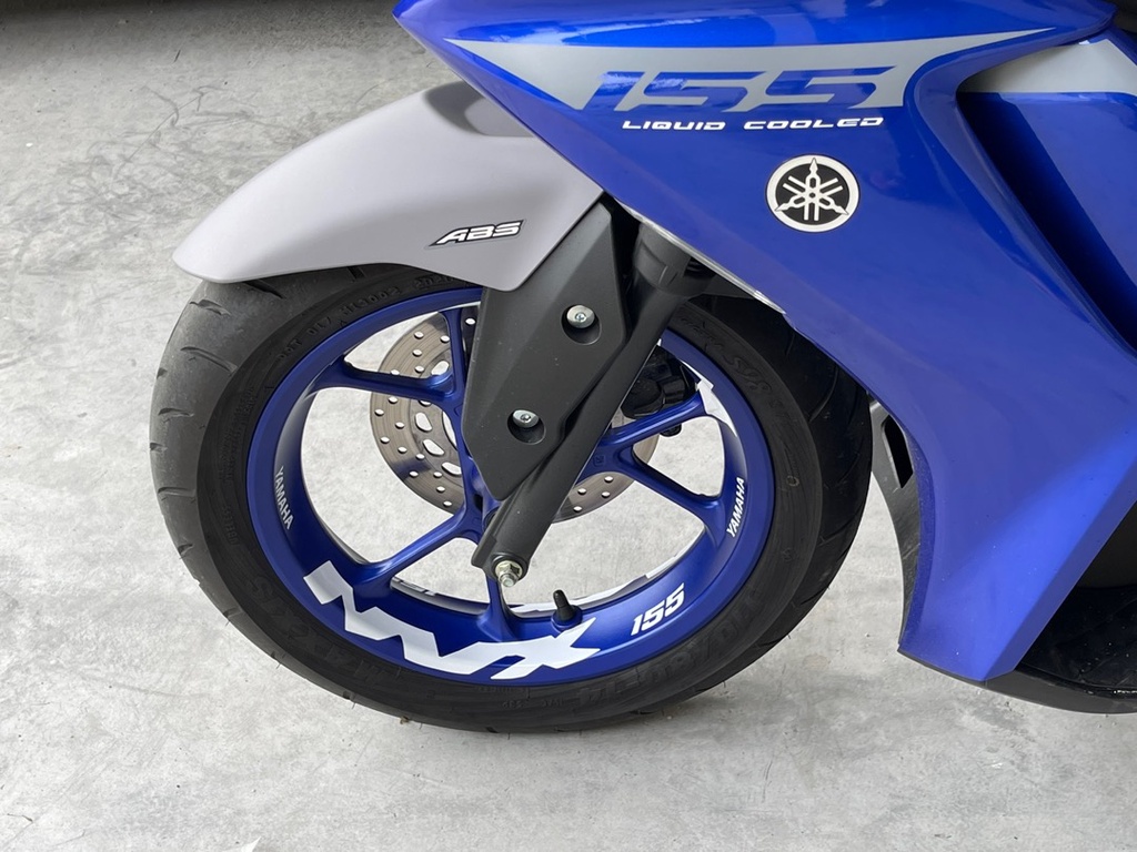 YAMAHA NVX V1 / V2 RIM STICKER - warna Putih Merah Kuning Hitam Silver ...