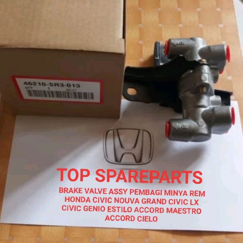 Brake VALVE ASSY BRAKE OIL DIVIDER FOR HONDA CIVIC NOUVA GRAND CIVIC LX ...