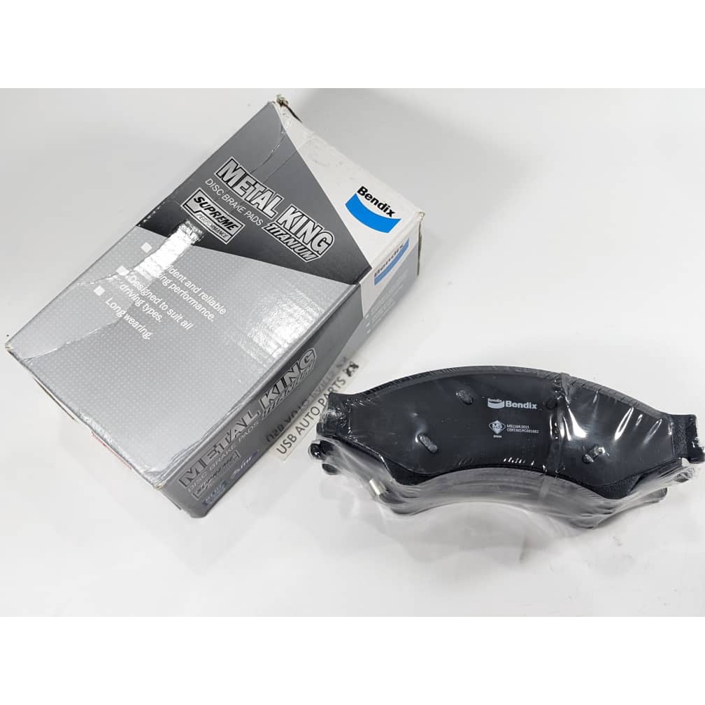BENDIX METAL KING TITANIUM ORIGINAL FRONT DISC BRAKE PAD DB2074 MKT/HD ...