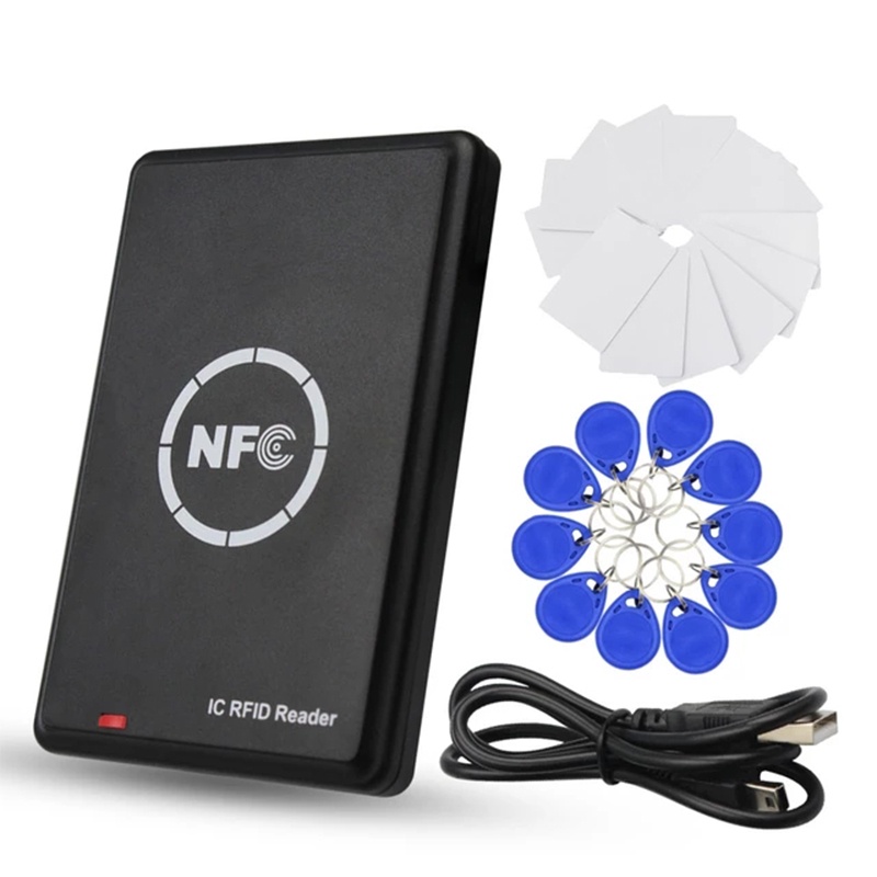 NFC IC Card Reader / Writer Copier Duplicator 13.56Mhz Mifare RFID Inductive Card Integrated ...