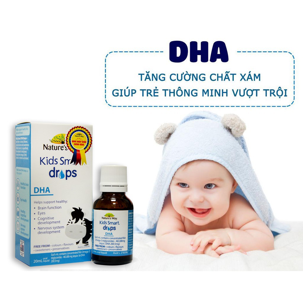 Dha Nature's Way Kids Smart Drops DHA Drops Help Increase IQ, Brain ...