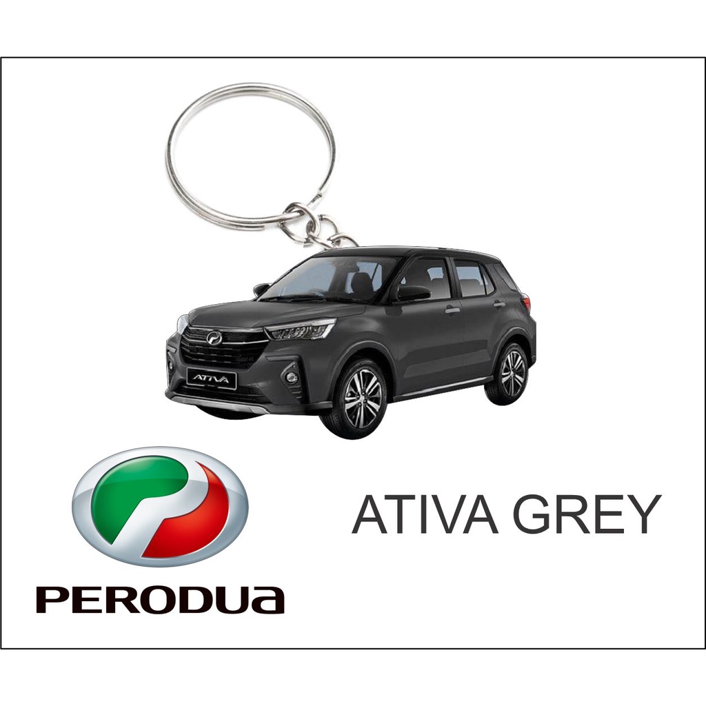 perodua ativa grey keychain 2d | Shopee Malaysia