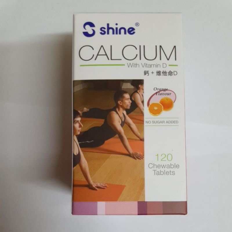 Shine Calcium With Vitamin D Chewable Tablets 120s (Expiry Date:08/2027 ...