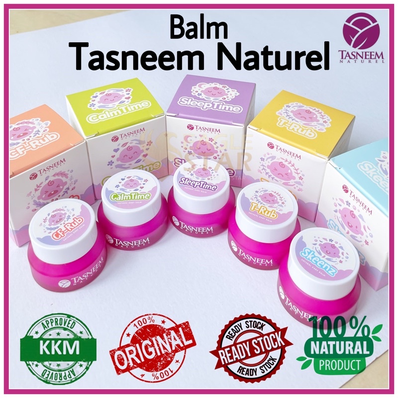 Balm Tasneem Naturel For Baby/Bayi & Kids - CF-Rub, Calm Time, Sleep ...