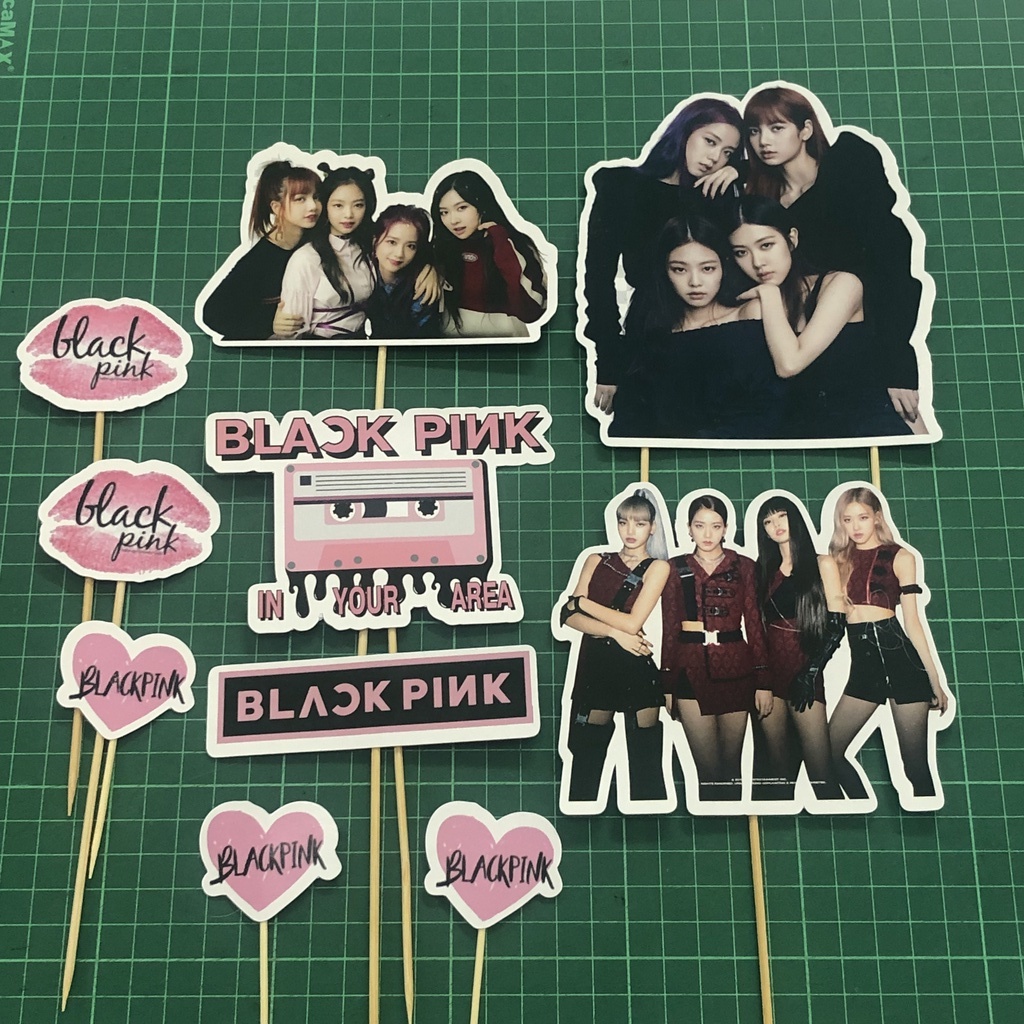 Set Kek Topper BLACKPINK - Boleh Tambah Nama & Ucapan | Shopee Malaysia