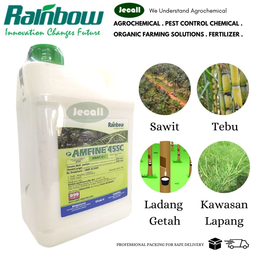 Rainbow Amfine® 45SC 4 Liter / Ametryn 45% / Rumput Parit / Rumput ...
