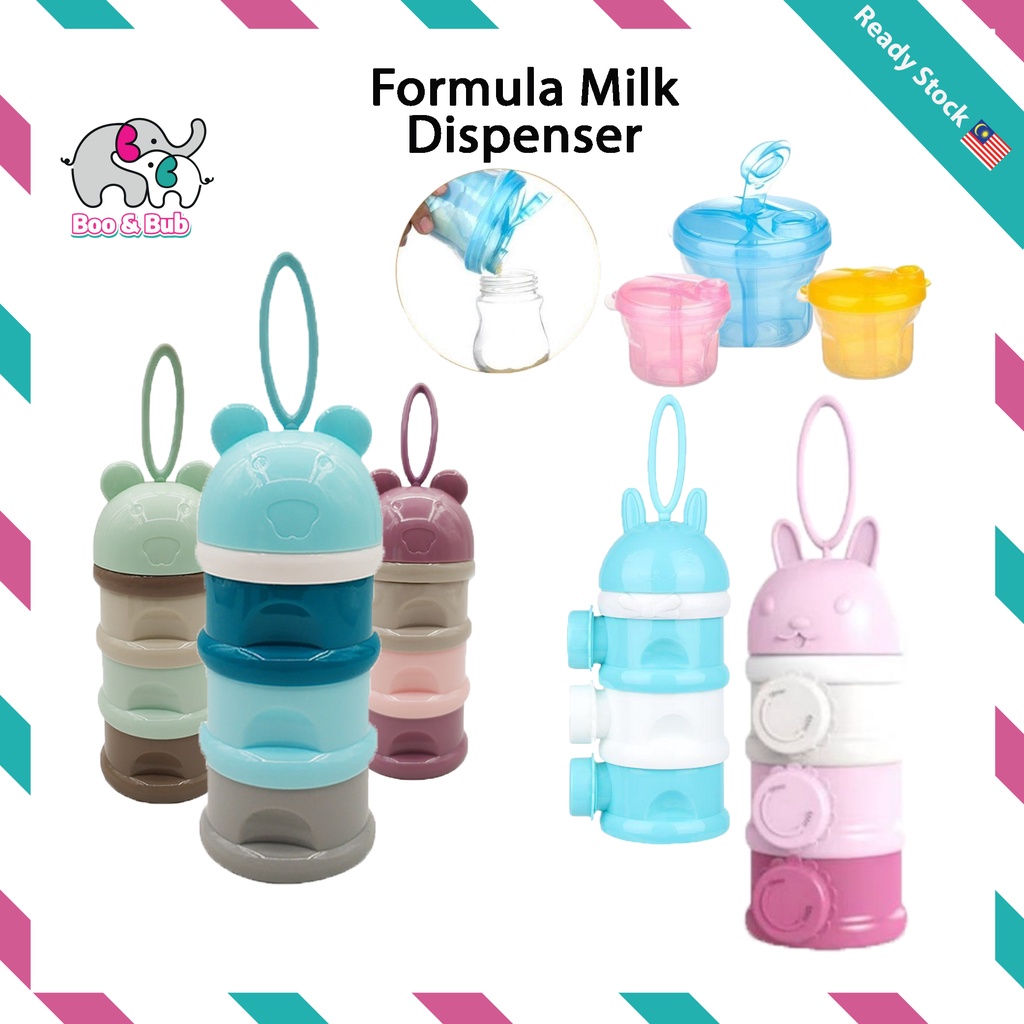 🐘Boo&Bub🐘Formula Milk Powder Container Dispenser | Baby Essential ...