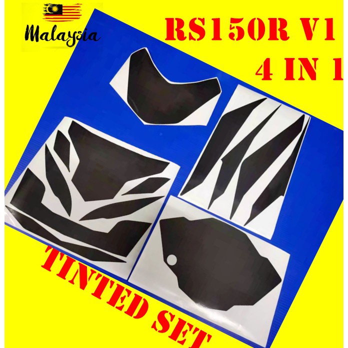 RS150 V1-V2 HEAD LAMP STICKER TINTED HONDA RS-150 RS150R LIGHT LAMPU ...