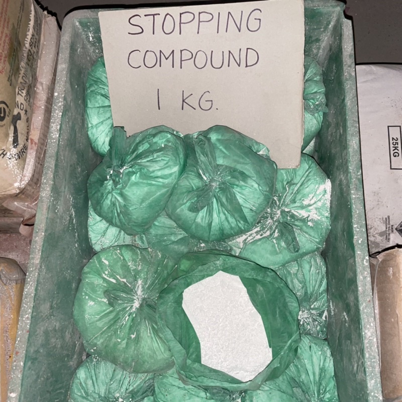 【READY STOCK】1KG Stopping Compound / Cement Cornice / Partition 石膏粉 ...