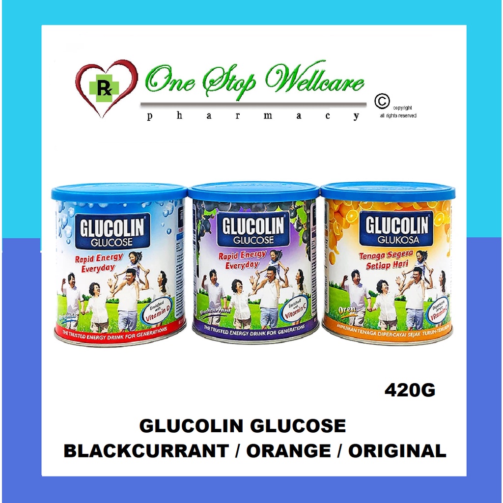 GLUCOLIN GLUCOSE 420G BLACKCURRANT / ORANGE / ORIGINAL | Shopee Malaysia