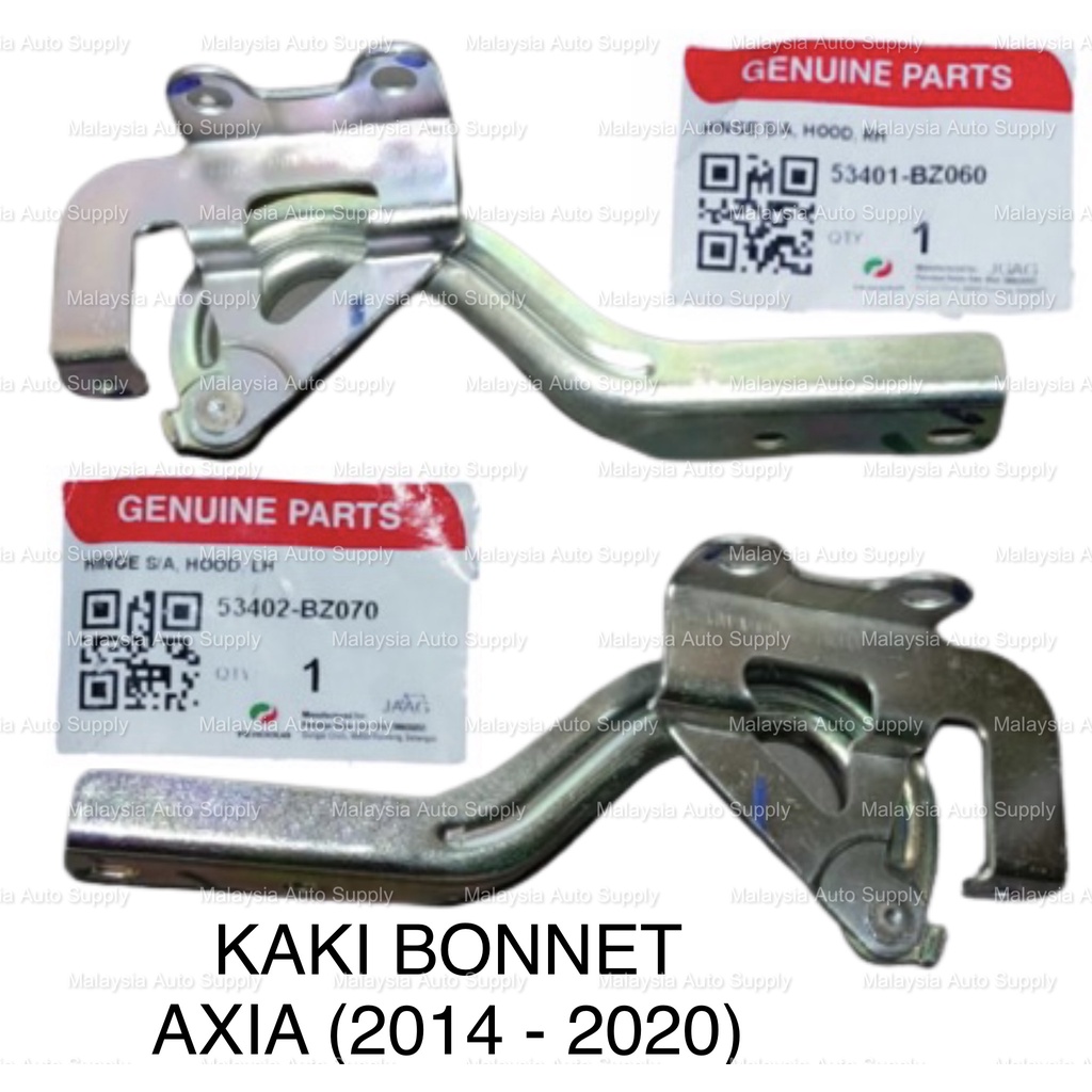 PERODUA AXIA - ORIGINAL BONNET HINGE (NEW) KAKI BONNET 2014 2015 2016 ...