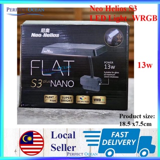 Neo Helios Flat Nano S3 LED Light Aquarium RGB Aquascape Plant Tank ...