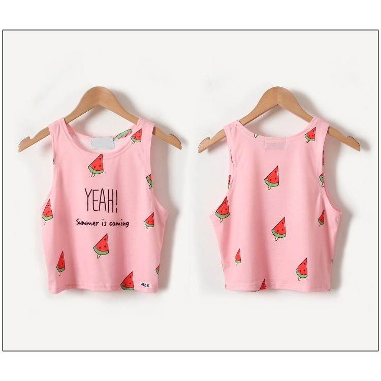 Ready stock Style Crop tops cartoon design | Shopee Malaysia