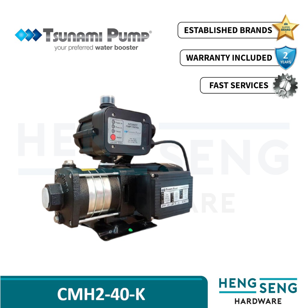 TSUNAMI CMH2-40-K HOME WATERPUMP BOOSTER PUMP 0.75HP CMH240 CMH240K ...