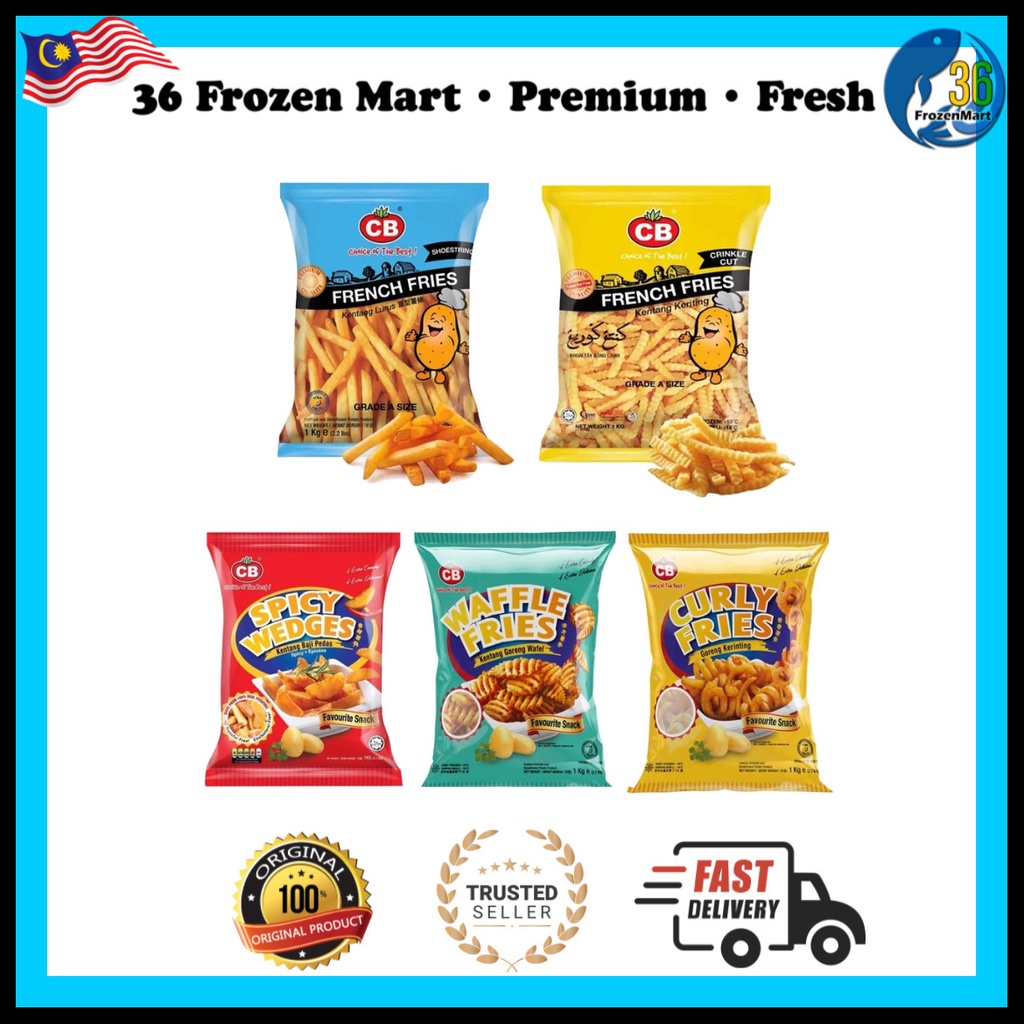 Halal CB French Fries Curly Fries Waffle Fries Crinkle Fries Wedges ...