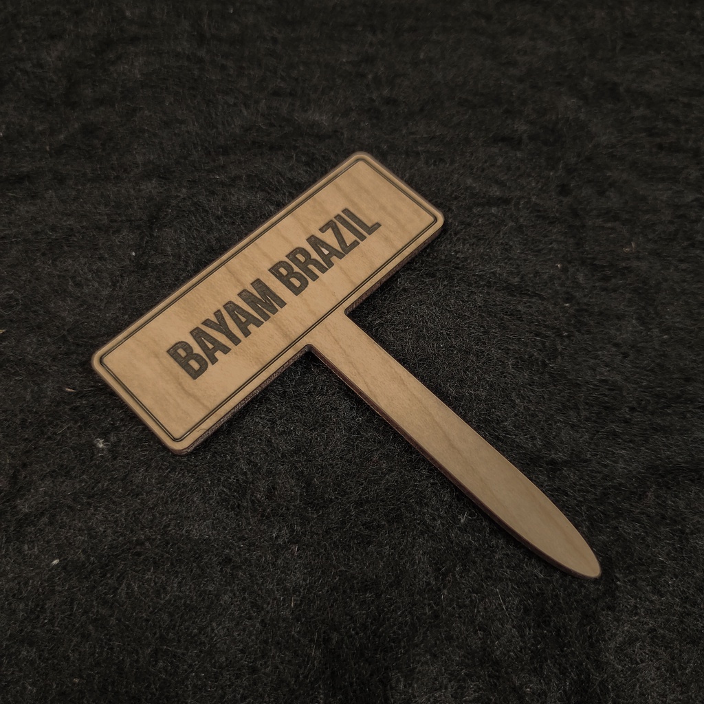 Label Pokok Kayu /Plant Tag/Plant Label/Penanda Pokok/Plant Tag / Plant ...