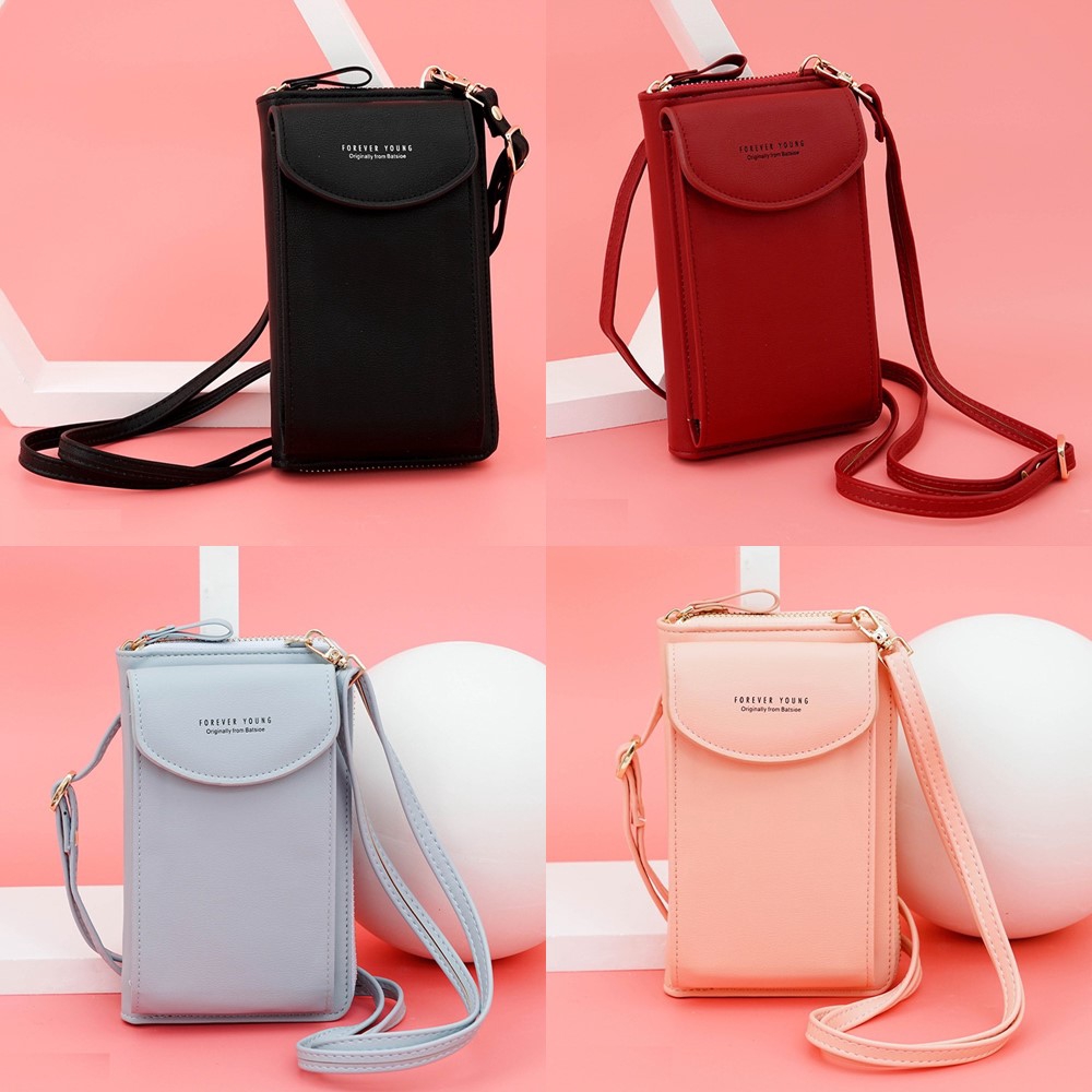 Long Purse Women Handphone Purse Wallet Dompet Crossbody With Stripe ...