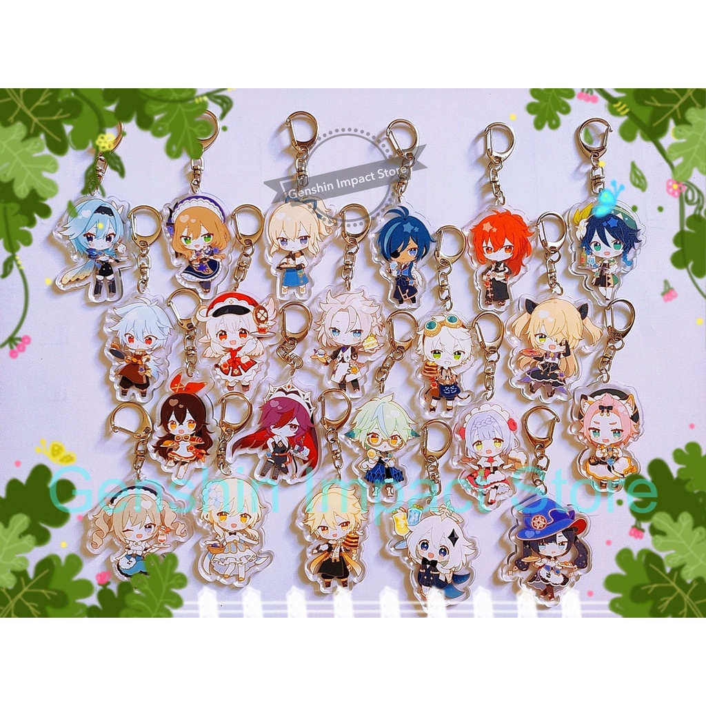 Genshin Impact Keychain (Mondstadt) Albedo Klee Venti Eula Diluc Kaeya ...