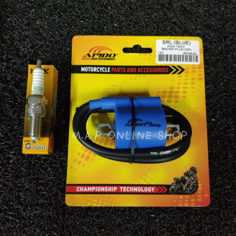 YAMAHA LC135 V1-V6 PLUG COIL RACING AND PLUG RACING NGK 100% ORIGINAL ...