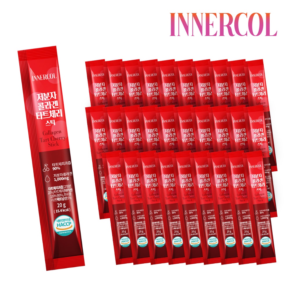 [INNERCOL] (15 sticks + 15 sticks SPECIAL OFFER) Collagen Tart Cherry ...