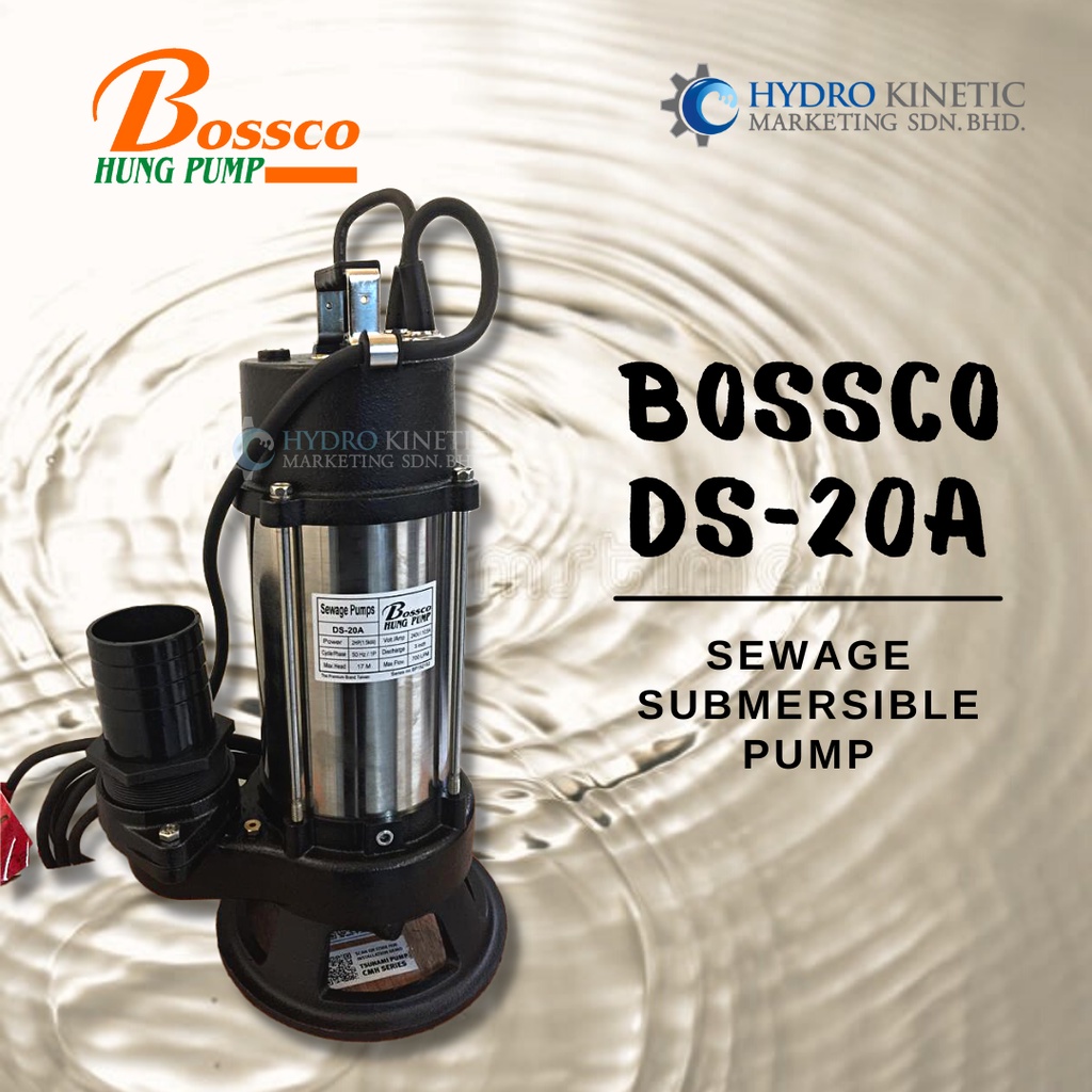 Bossco DS-20A (Automatic) Sewage Submersible Pump 3 Inch outlet ...