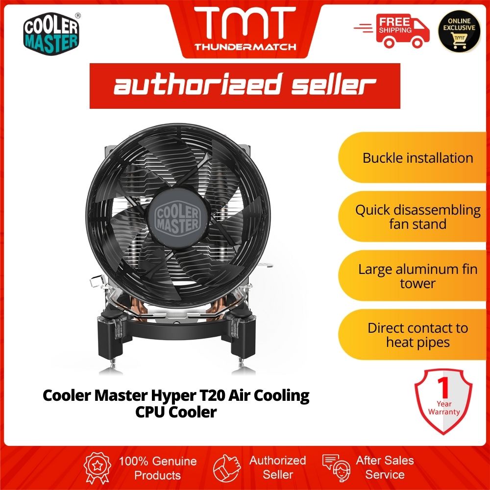 TMT Cooler Master Hyper T20 Air Cooling CPU Cooler | Shopee Malaysia