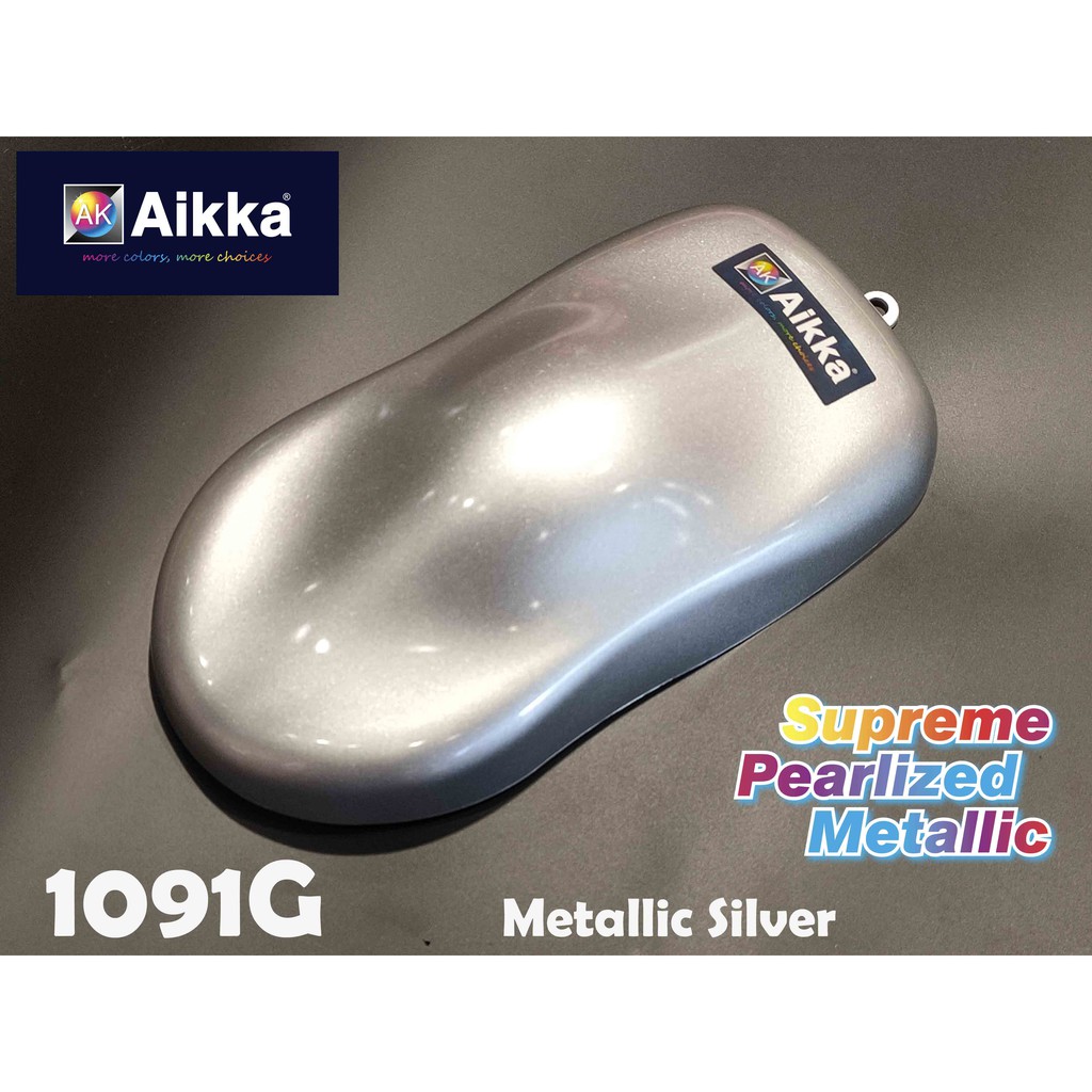 1091 G Metallic Silver - Aikka Supreme Pearlized Metallic Colour ...