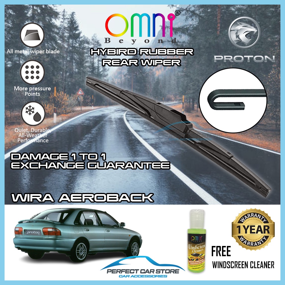 Proton Wira Aeroback 1993 Omni Beyond HYBIRD Rubber Rear Wiper Blade (1 Set) | Shopee Malaysia