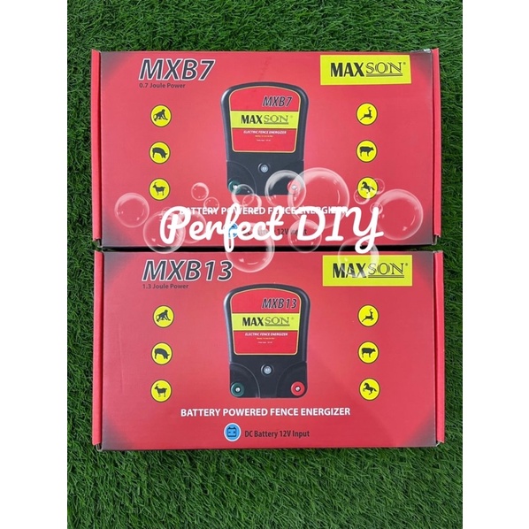 MAXSON ENERGIZER MXB7/MX13 Electric Fence/Farm Fencing/Pagar Elektrik/Pagar Kebun/电篱笆 | Shopee ...