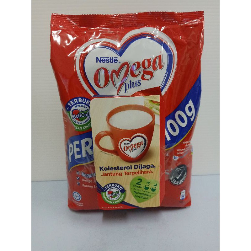 Nestle Omega Plus Milk Powder 1kg Free 100g | Shopee Malaysia