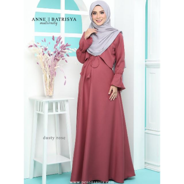 Dress Anne Batrisya Maternity Baju Mengandung Jubah new Ready Stock ...