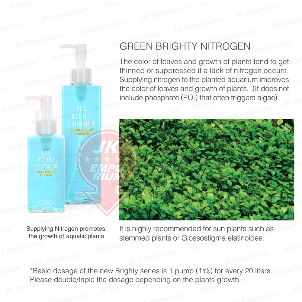 ADA Green Brighty Series Liquid Fertilizer Planted Tank Aquarium Fert ...