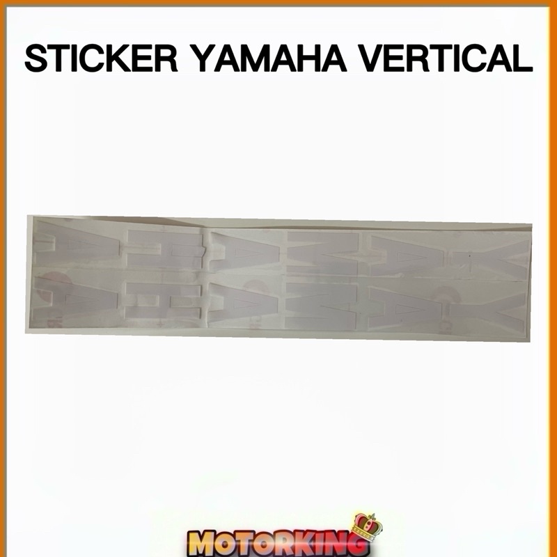 STICKER YAMAHA VERTICAL WHITE | Shopee Malaysia