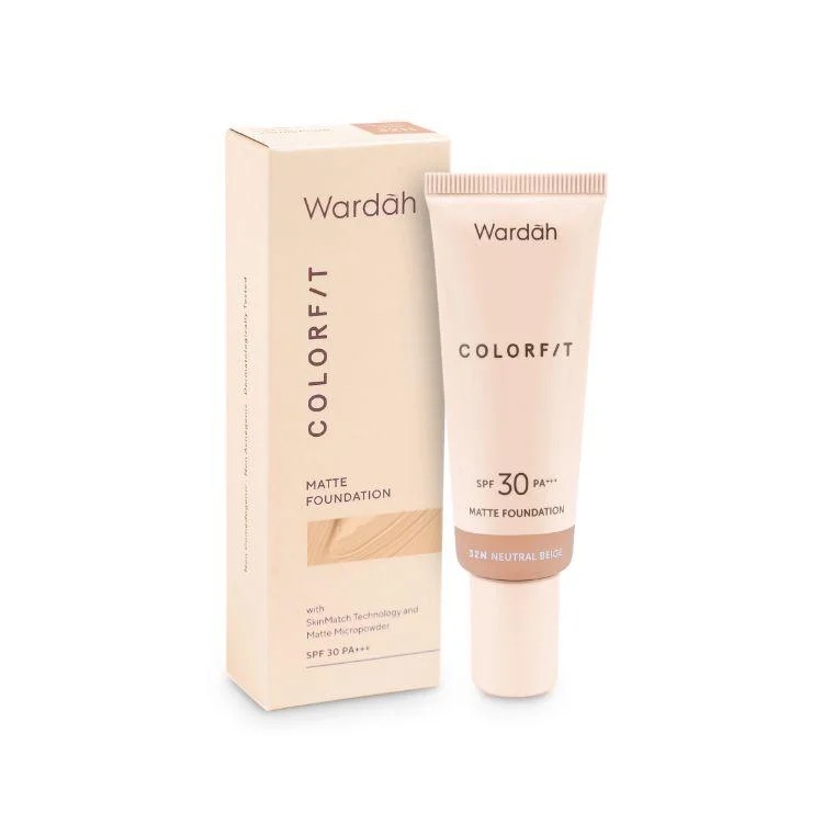 Wardah Colorfit Matte Foundation 32N Neutral Beige (G) | Shopee Malaysia