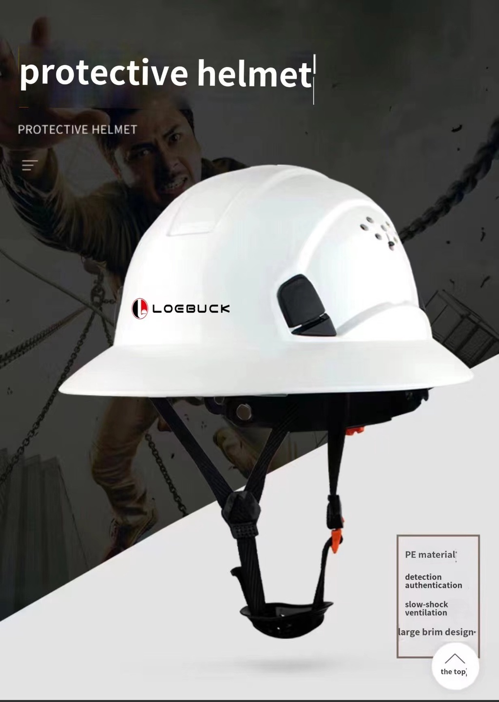 LOEBUCK Safety helmet ready stock Topi keselamatan topi keledar ...