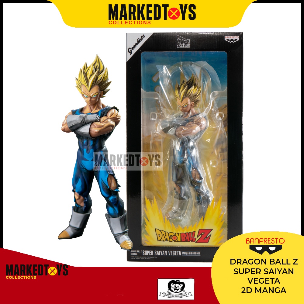 Dragon Ball Z Grandista Super Saiyan Vegeta 2D Manga Dimension Anime ...